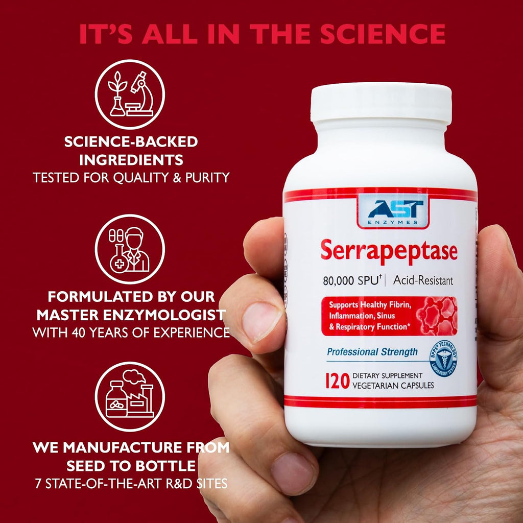 Serrapeptase for inflammation relief