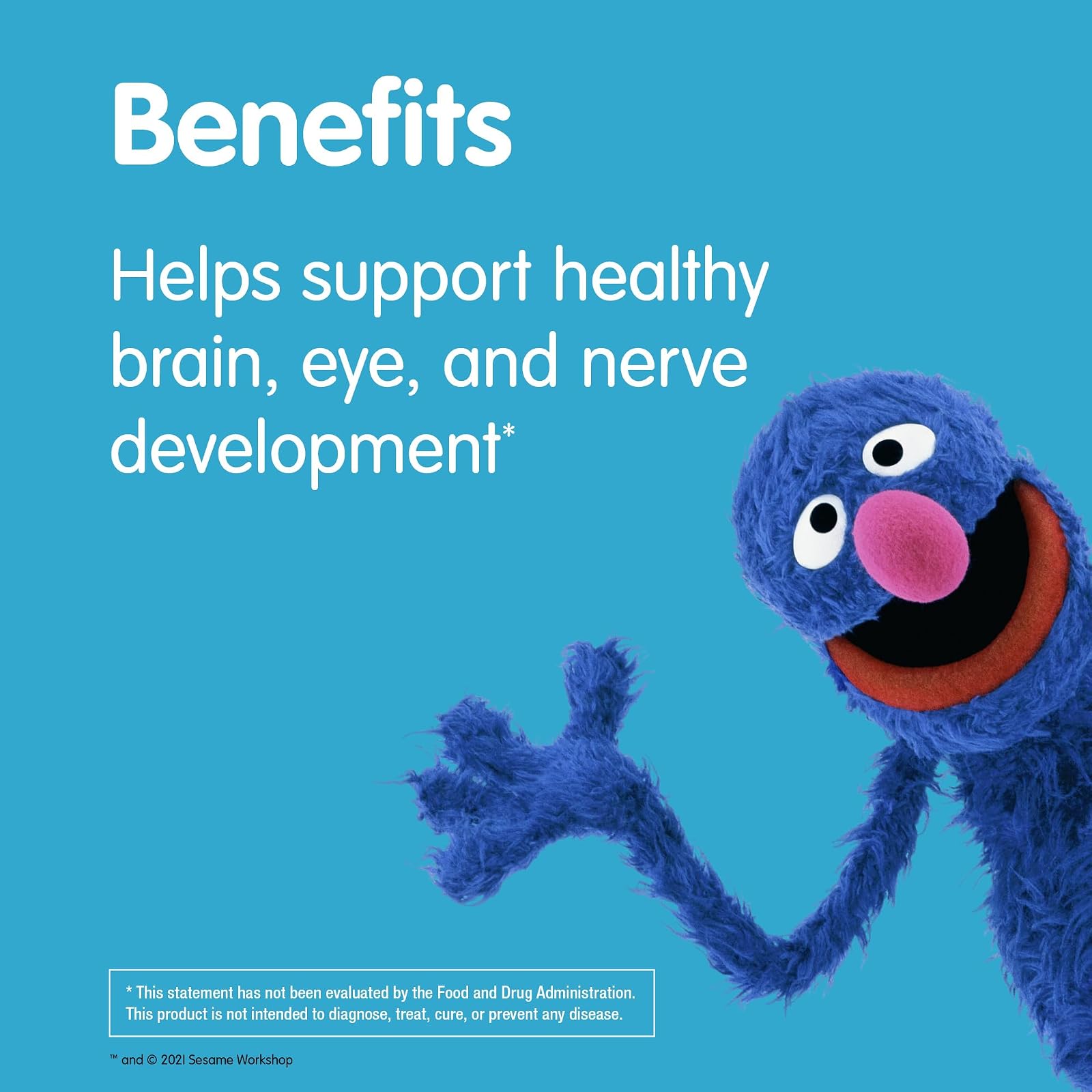 Sesame Street Omega 3 gummies for kids