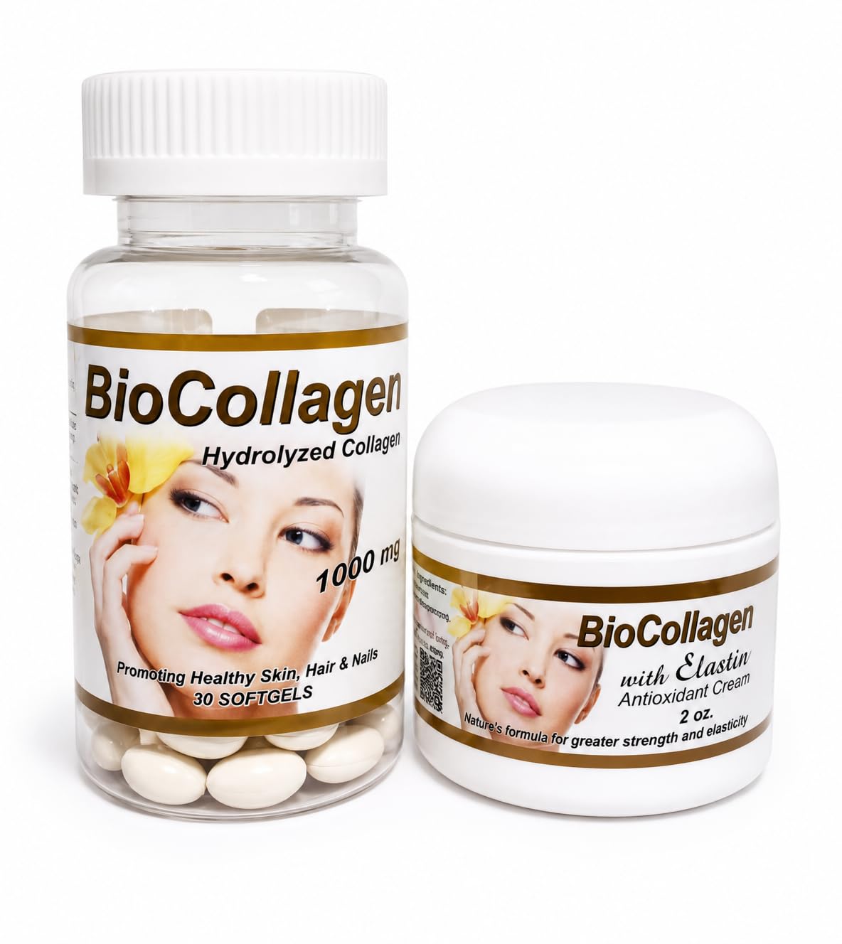 Set Bio collagen softgels for beauty
