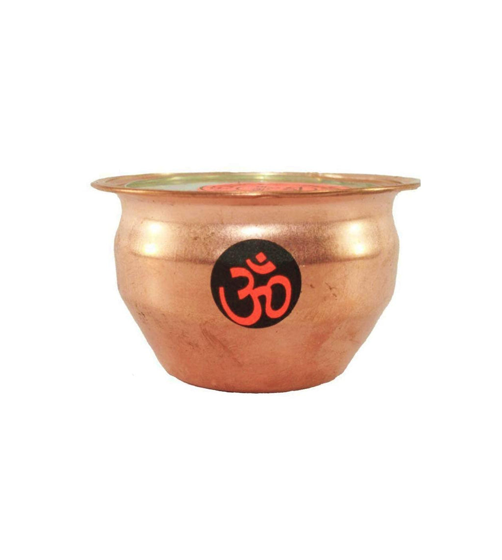 set of 6 copper water vessels