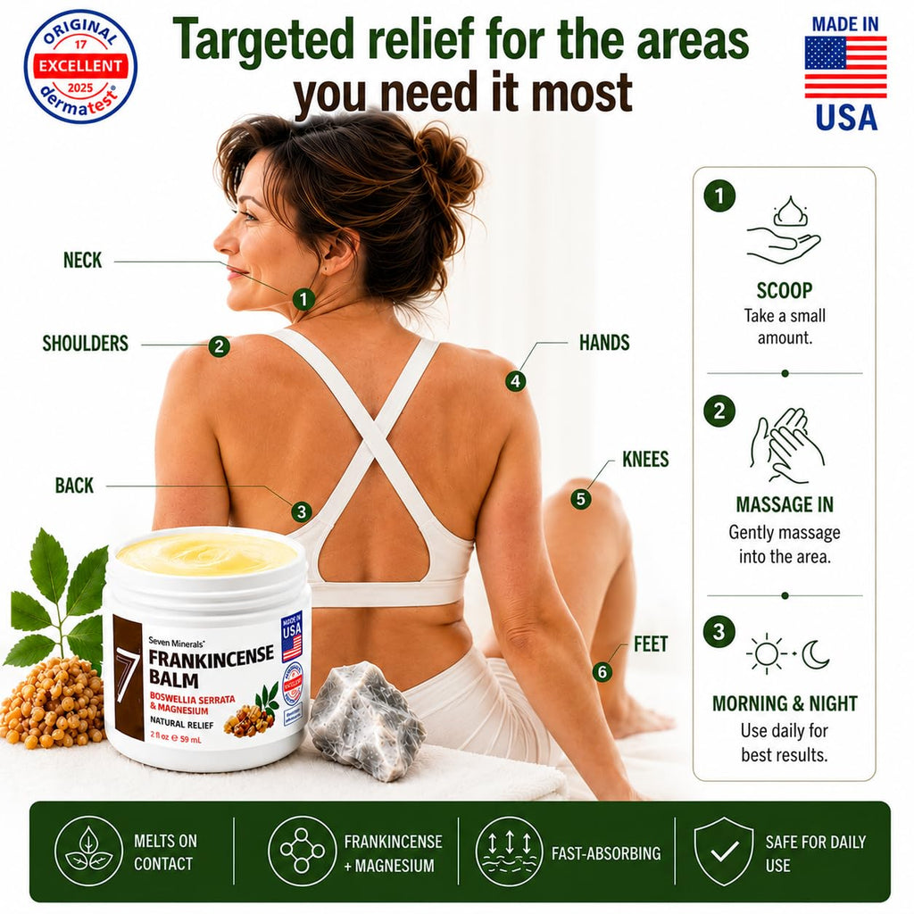 Seven Minerals frankincense for stress relief