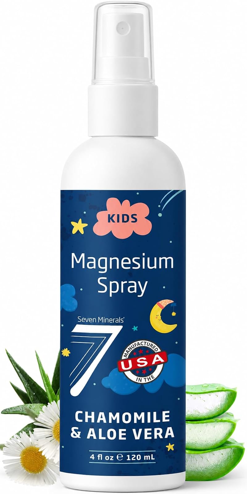 Seven Minerals Kids Magnesium Spray for relaxation