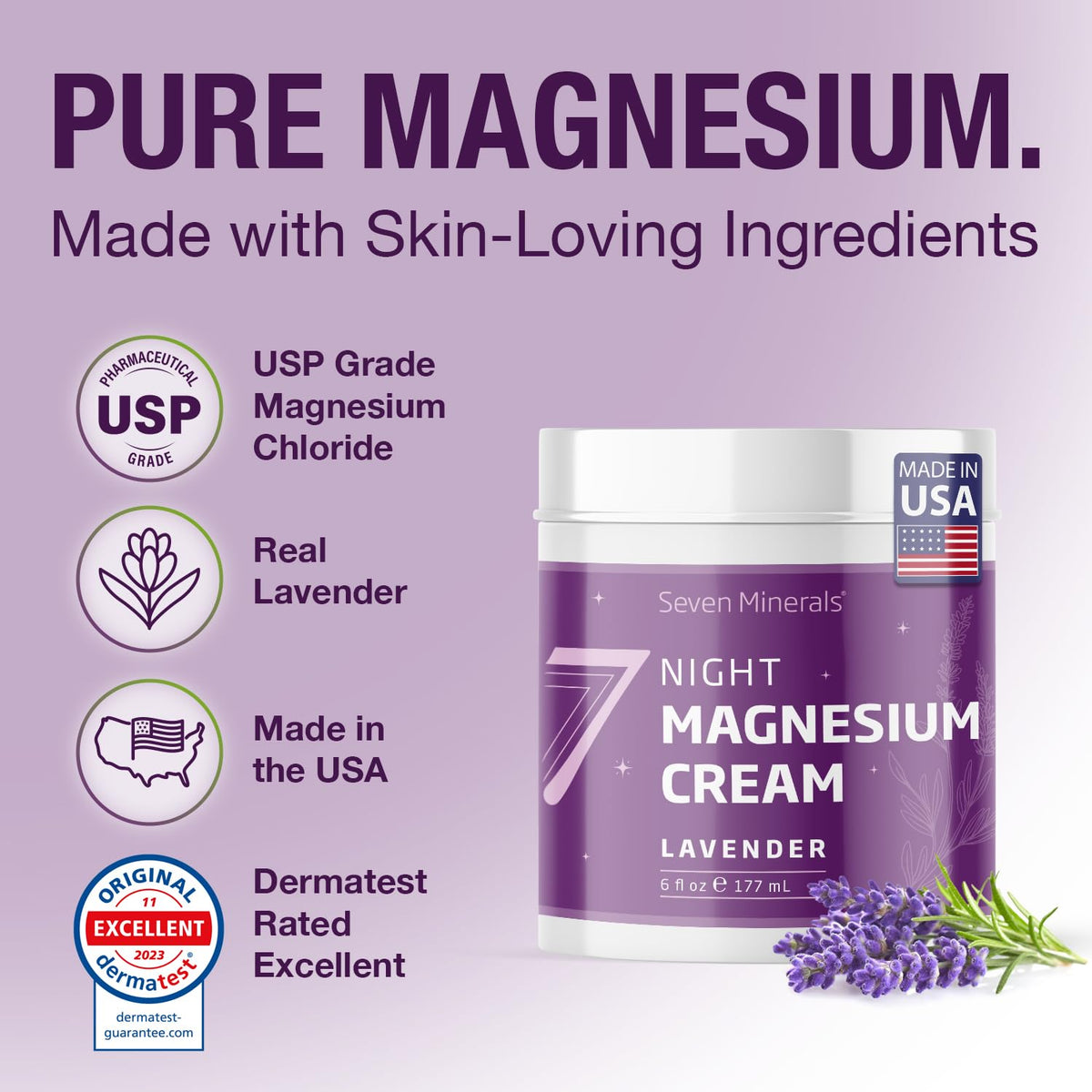 Seven Minerals magnesium cream for relaxation