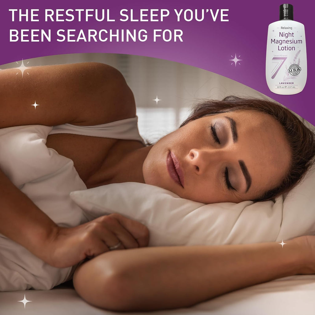 Seven Minerals magnesium lotion for stress relief