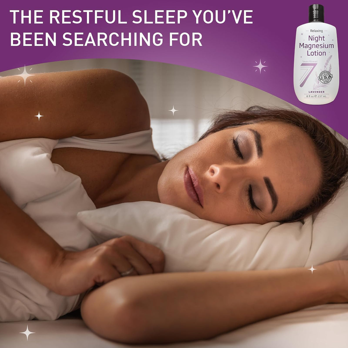 Seven Minerals magnesium lotion for stress relief