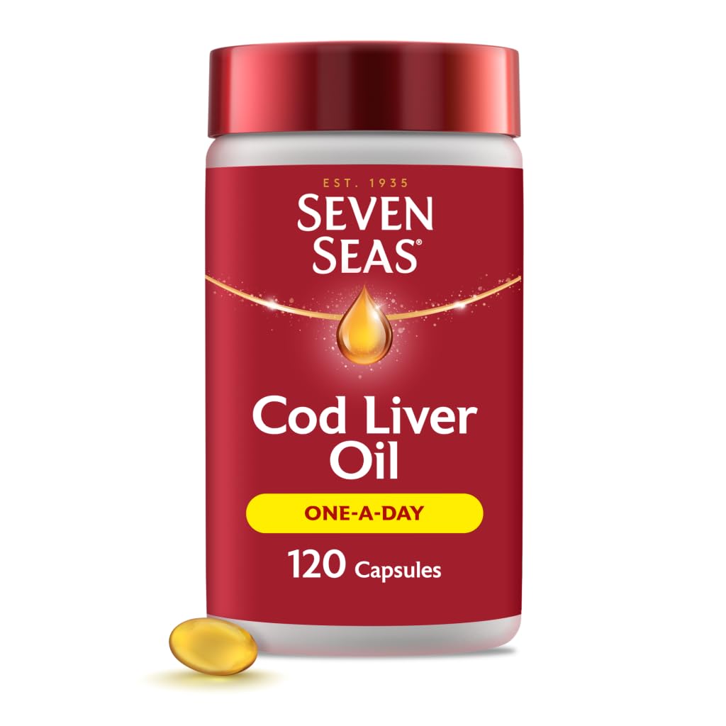 Seven Seas cod liver oil capsules for health