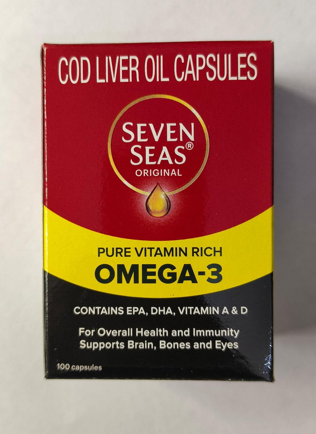 Seven Seas cod liver oil capsules