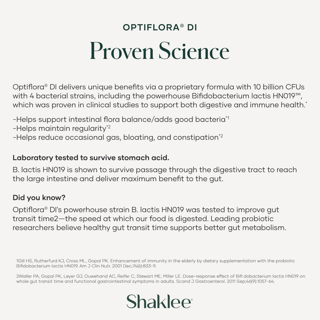 Shaklee Optiflora probiotic supplement