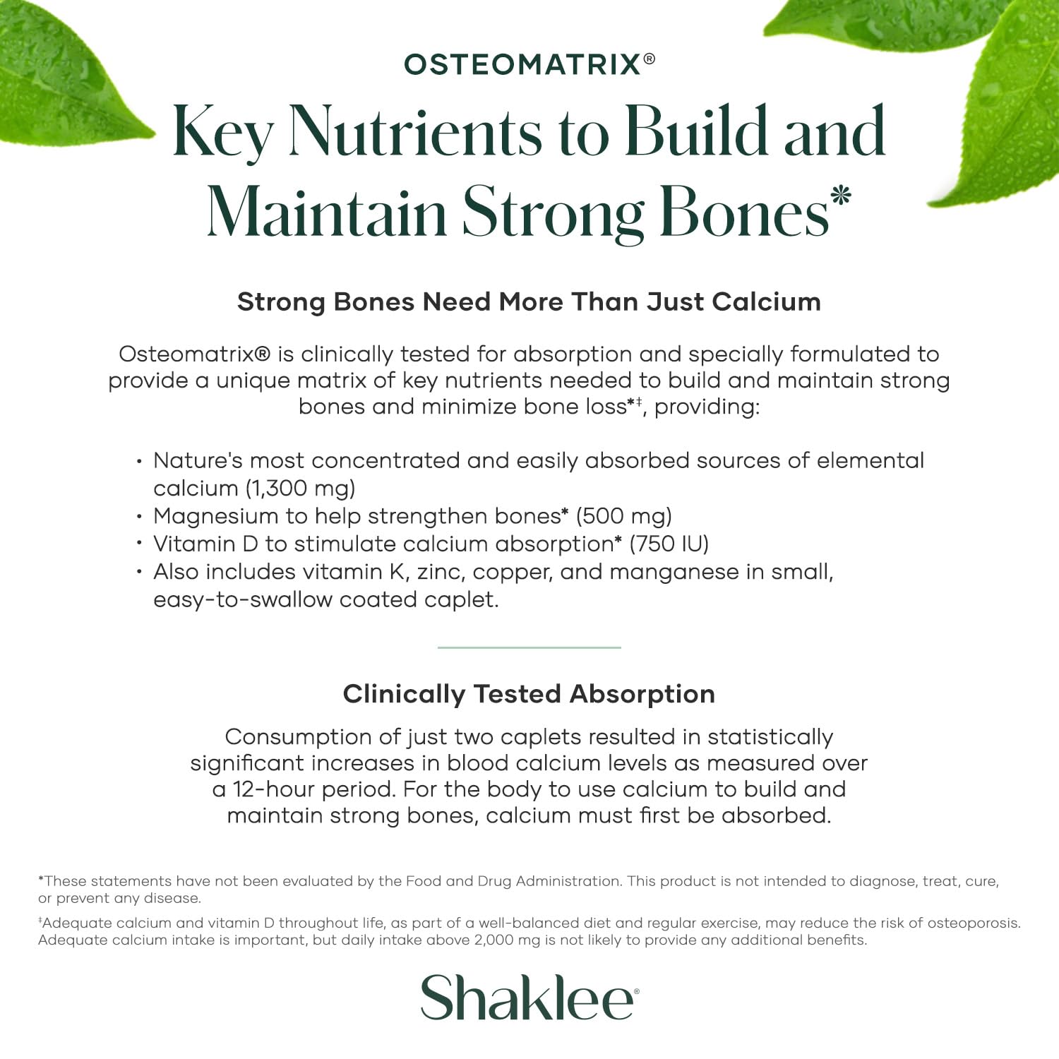 Shaklee OsteoMatrix 360 caplets