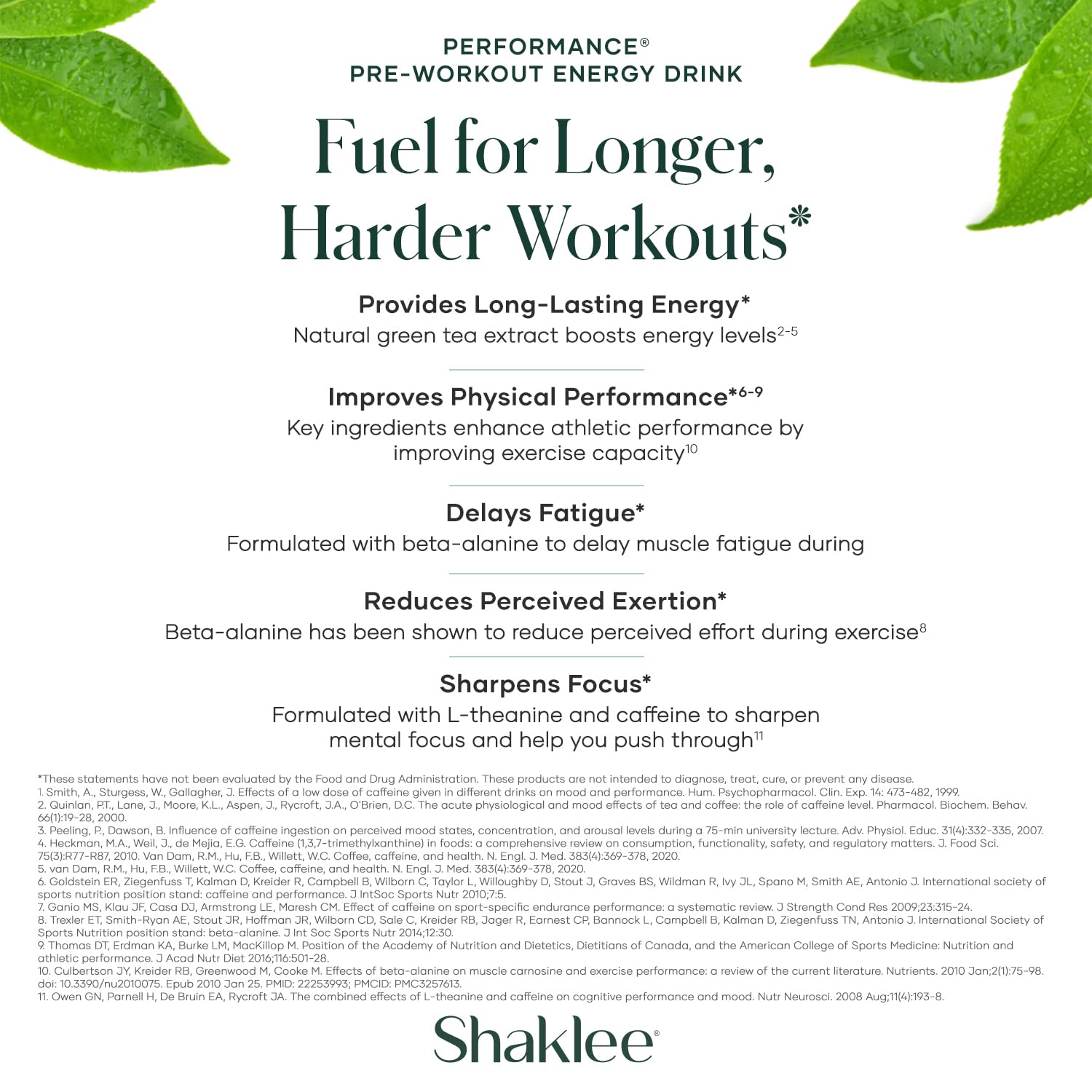 Shaklee pre-workout for better performance