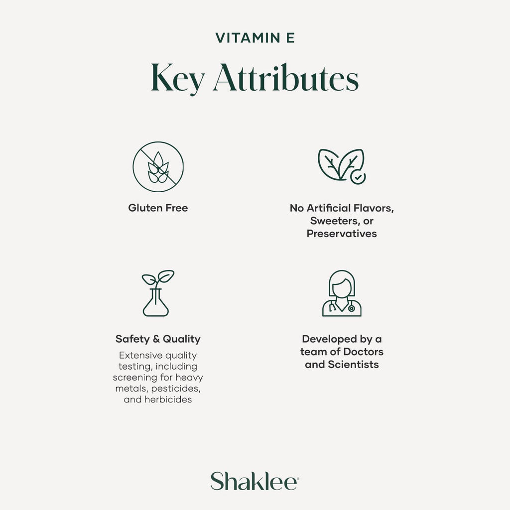 Shaklee vitamin e for skin support