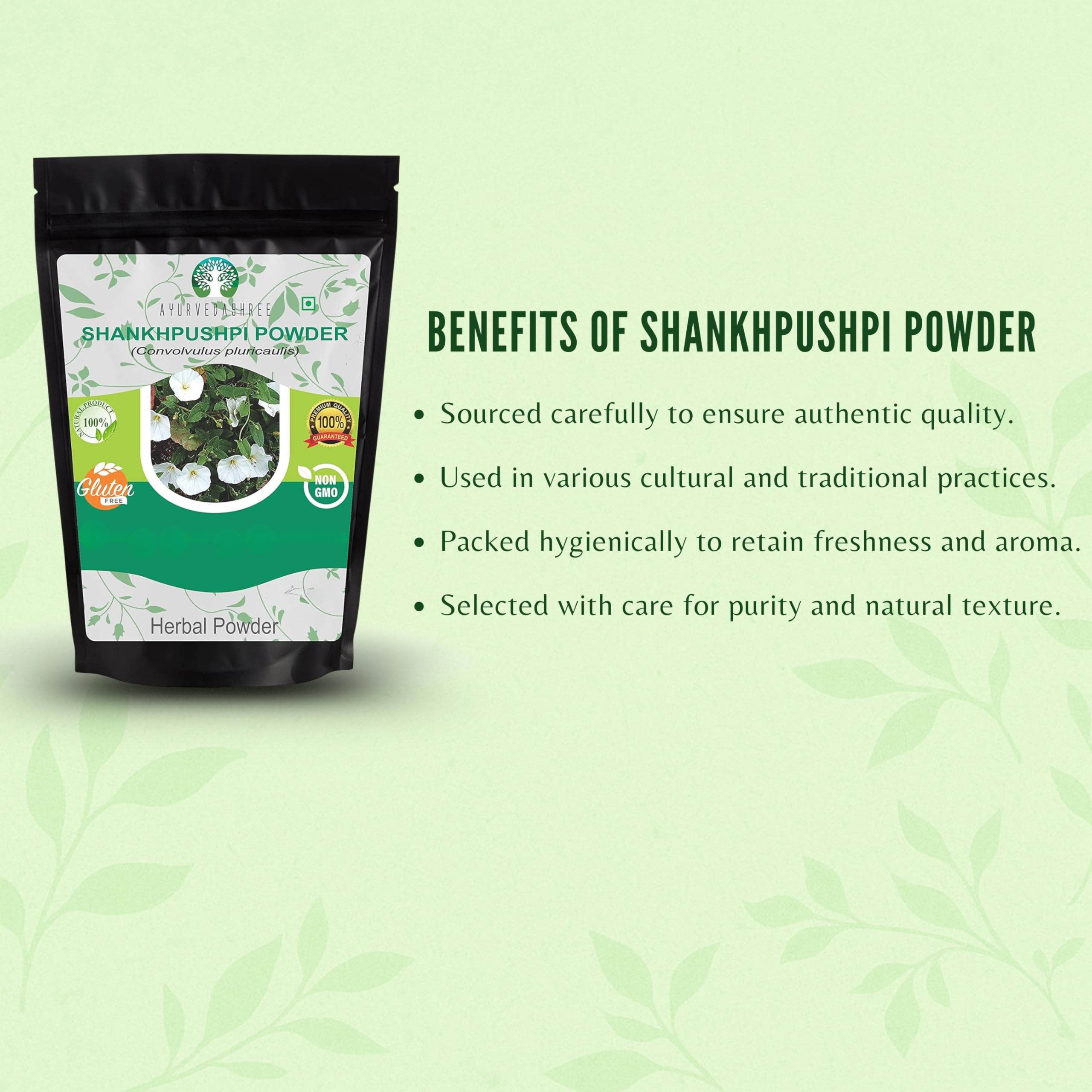 Shankhpushpi powder supports cognitive function
