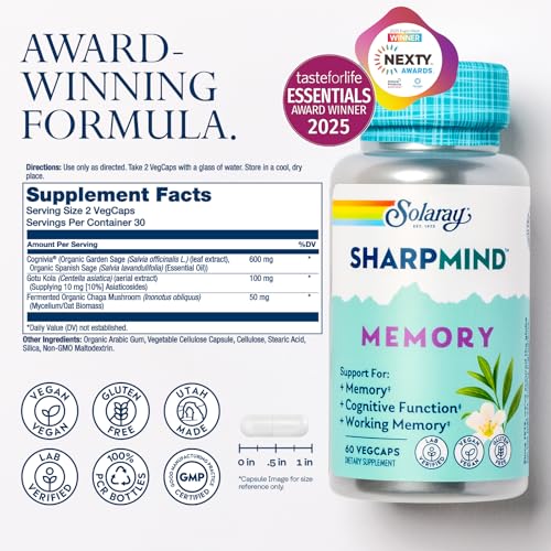 SharpMind memory formula with Gotu Kola