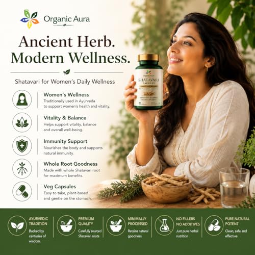 Shatavari capsules for daily nutrition