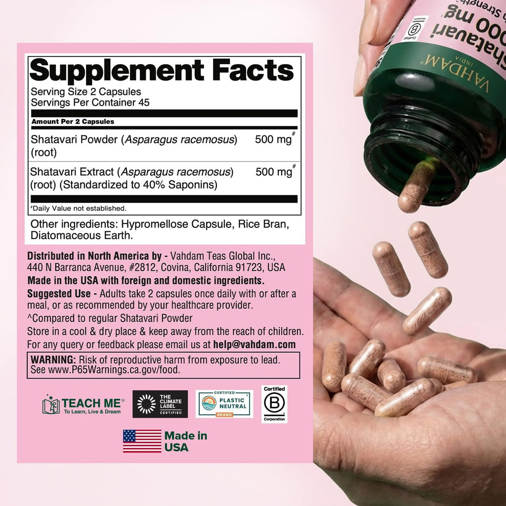Shatavari capsules for enhanced reproductive health