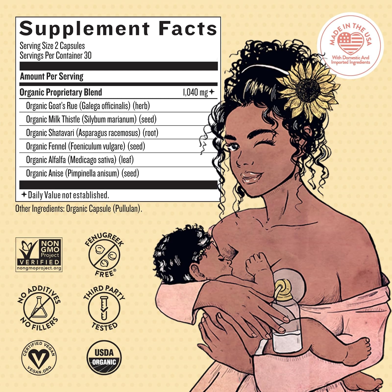 Shatavari extract for enhanced lactation