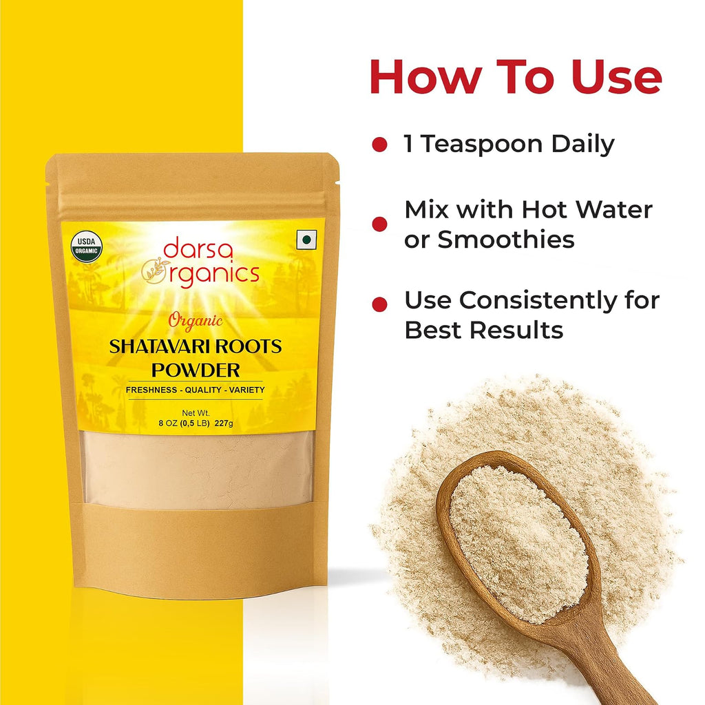 Shatavari powder as a natural supplement