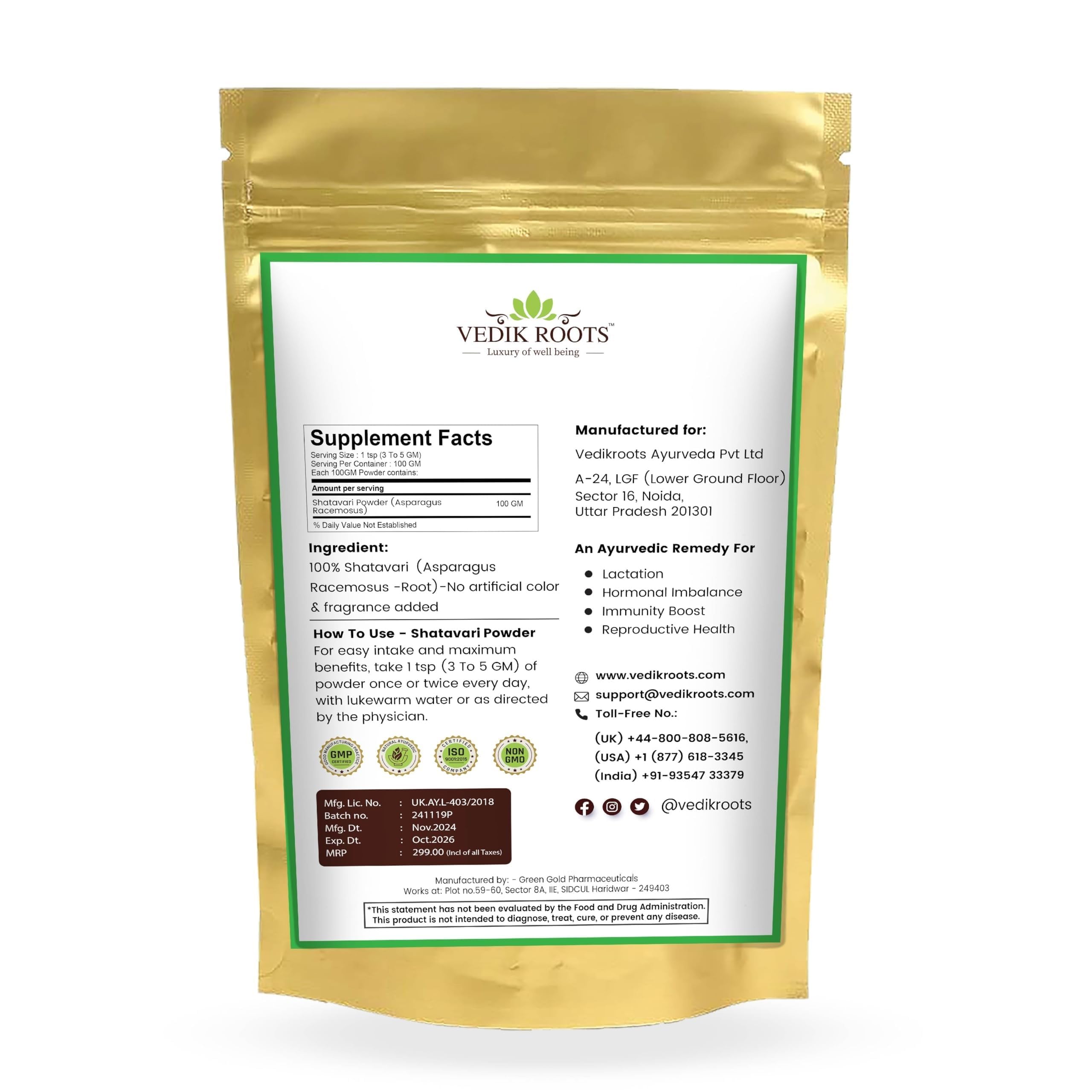 shatavari powder for lactation enhancement