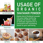 Shatavari powder rich in nutrients