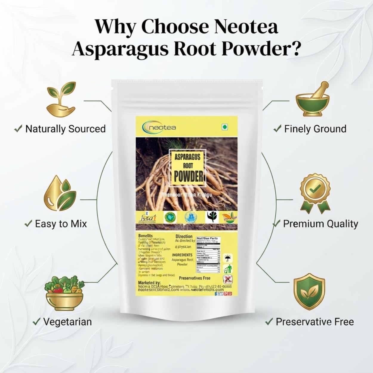 Shatavari root for digestive support