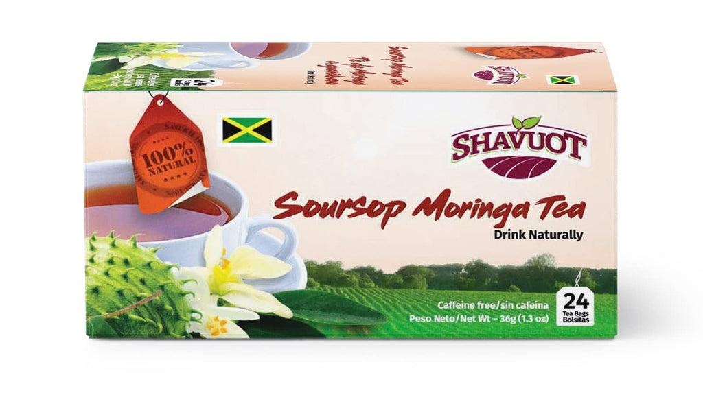 Shavuot soursop moringa herbal tea bags