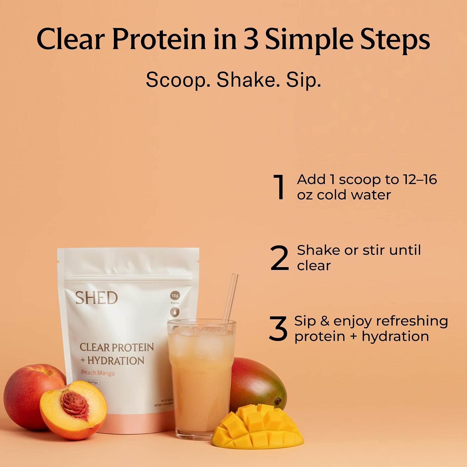 Shed protein powder for workouts