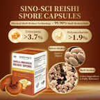 Shell-Broken spore capsules for wellness