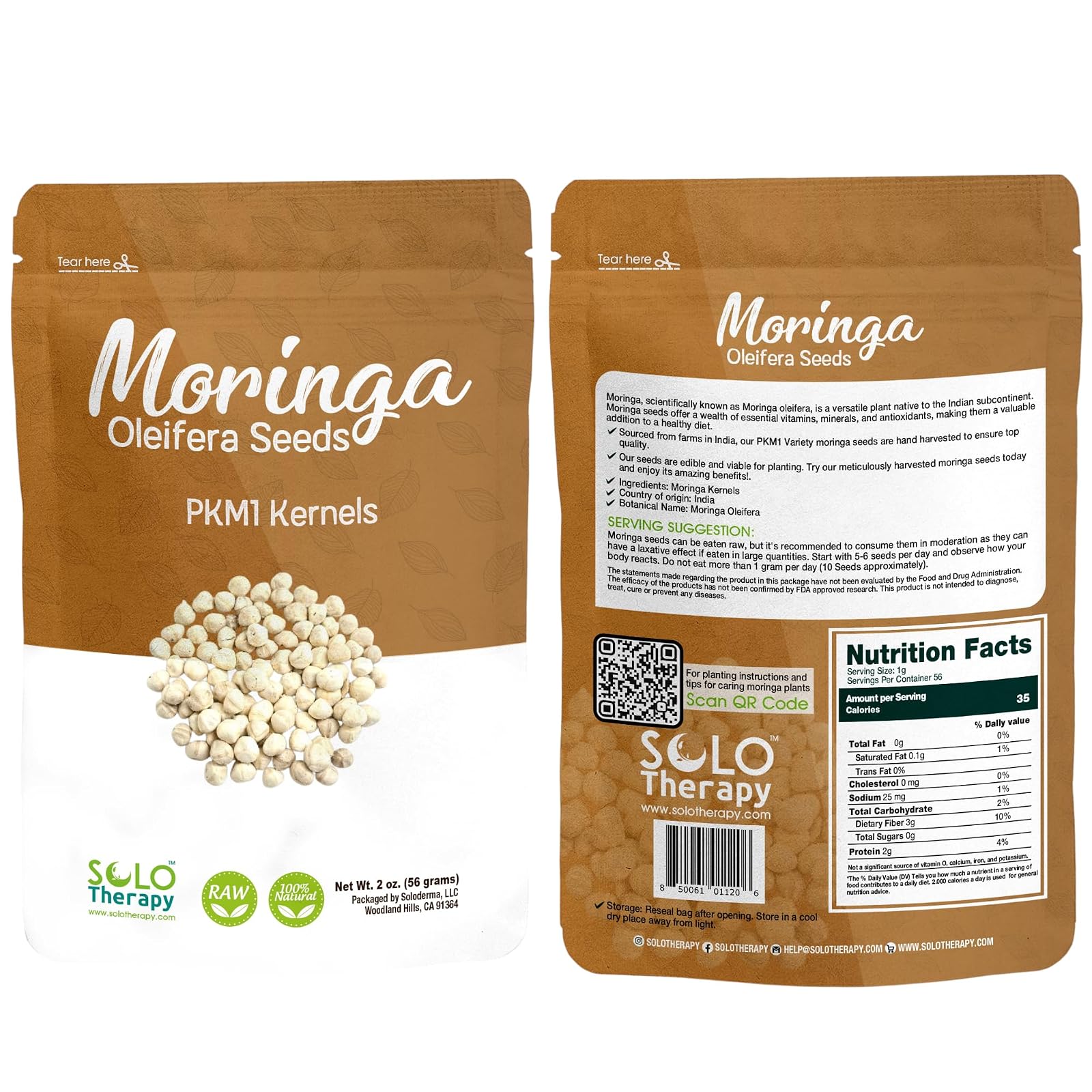 shelled moringa seeds for health