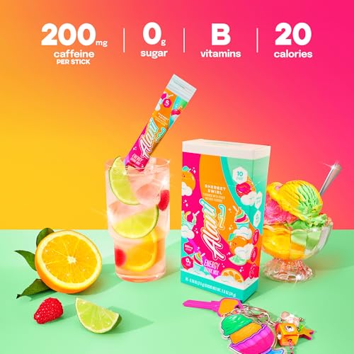 Sherbet swirl flavour energy sticks