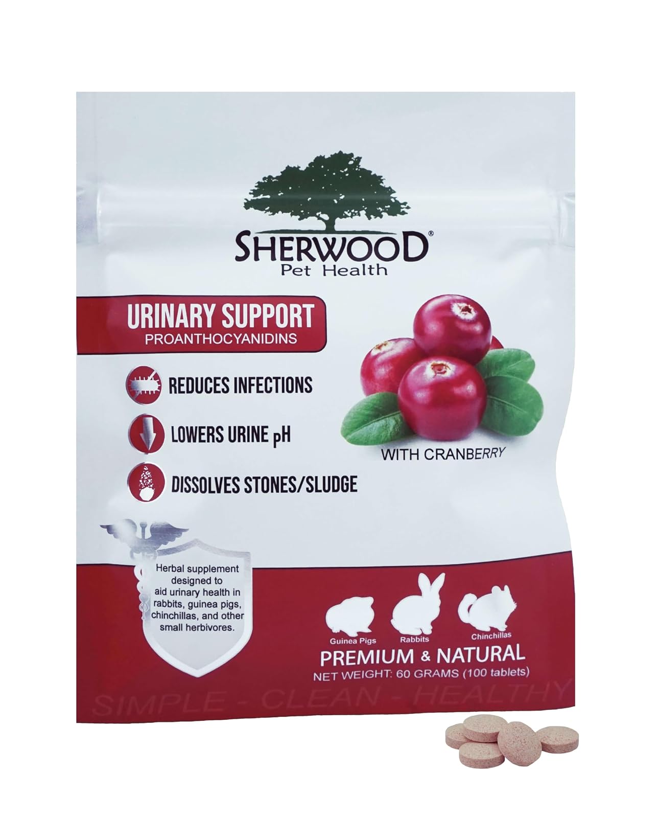 Sherwood Pet Health cranberry tablets for urinary health