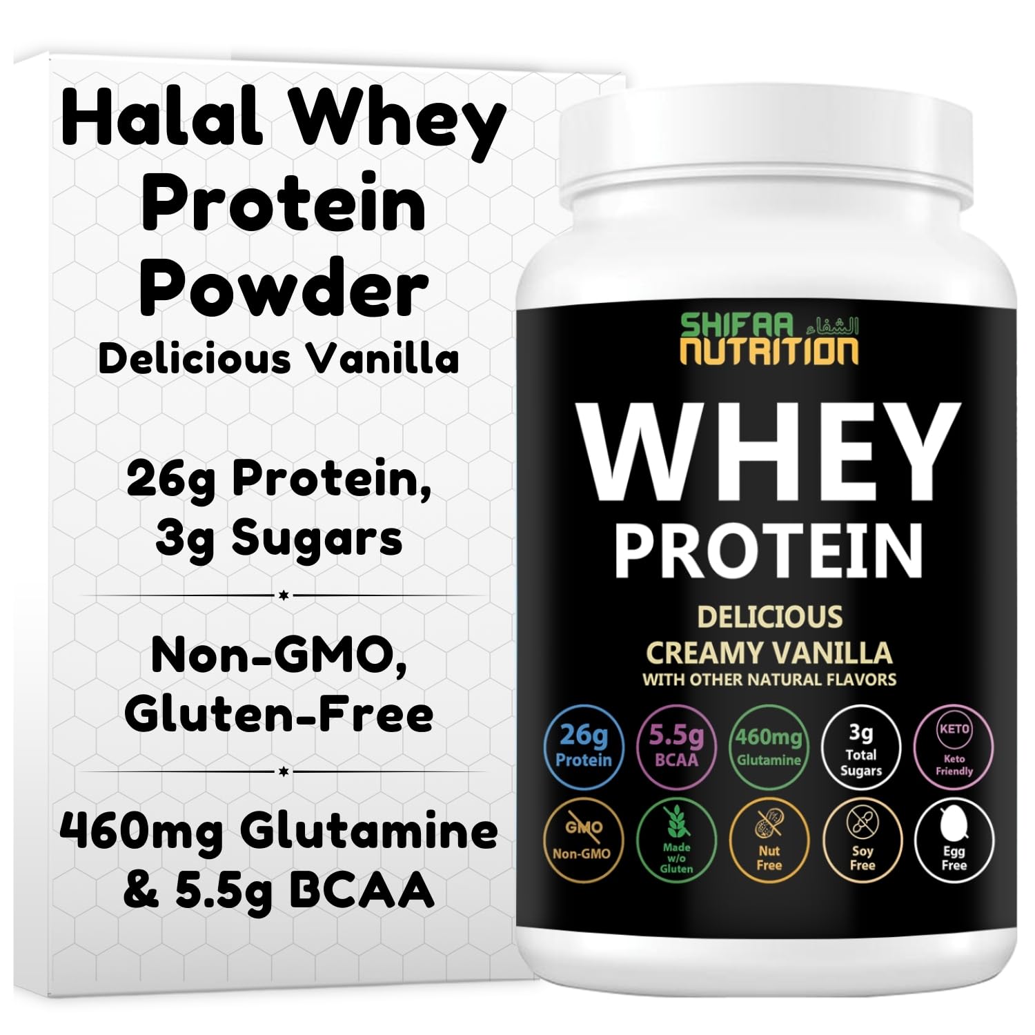 SHIFAA NUTRITION creamy vanilla whey protein