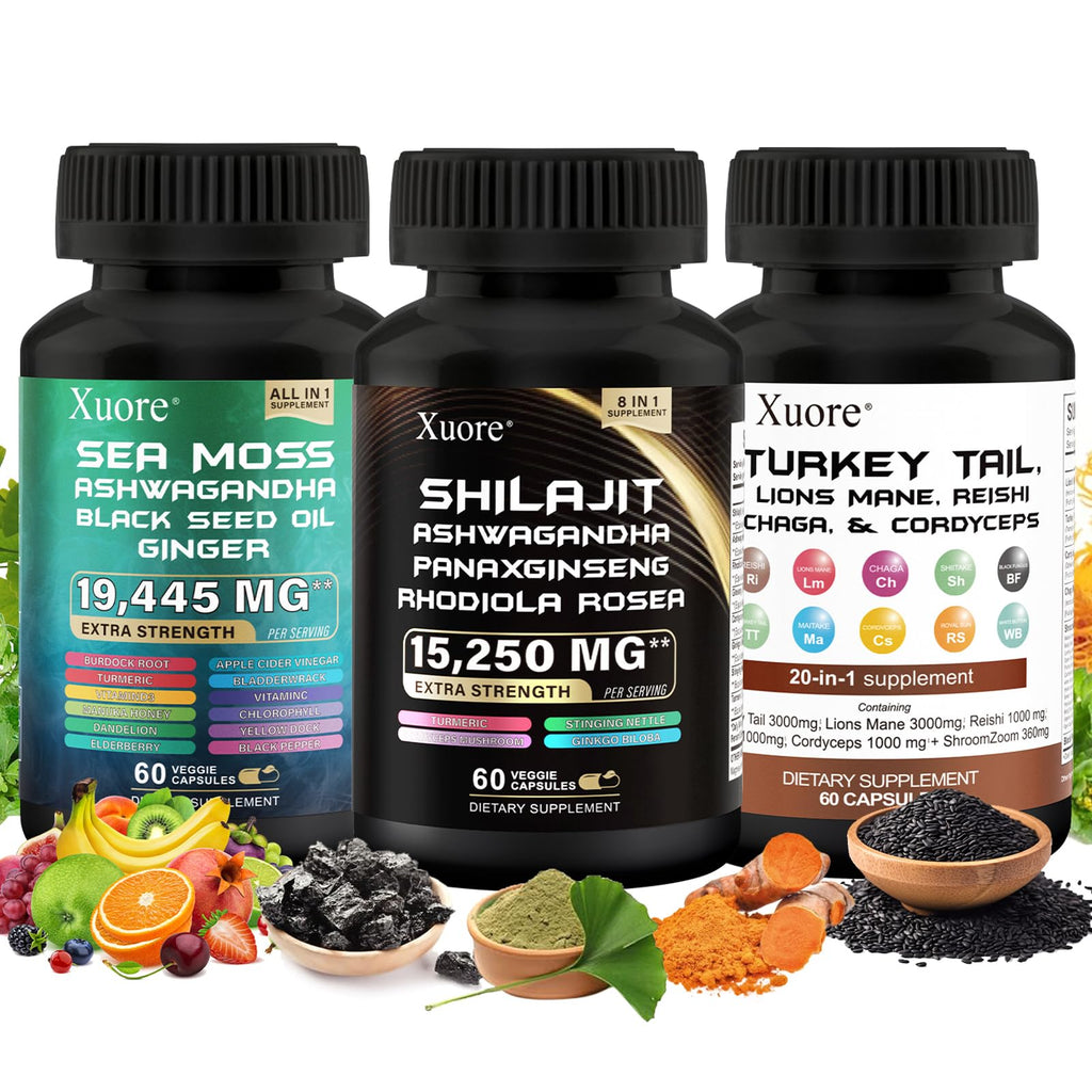 Shilajit all-in-one mushroom blends