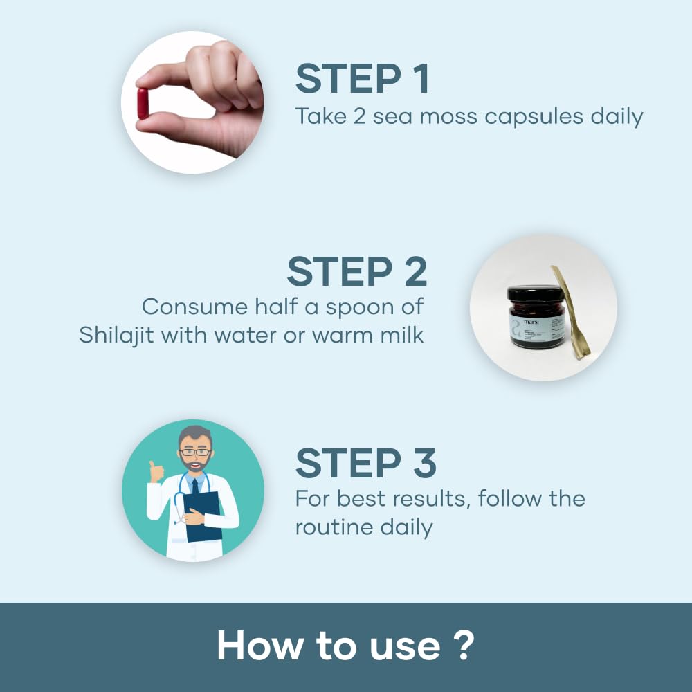 Shilajit and Sea Moss for wellness