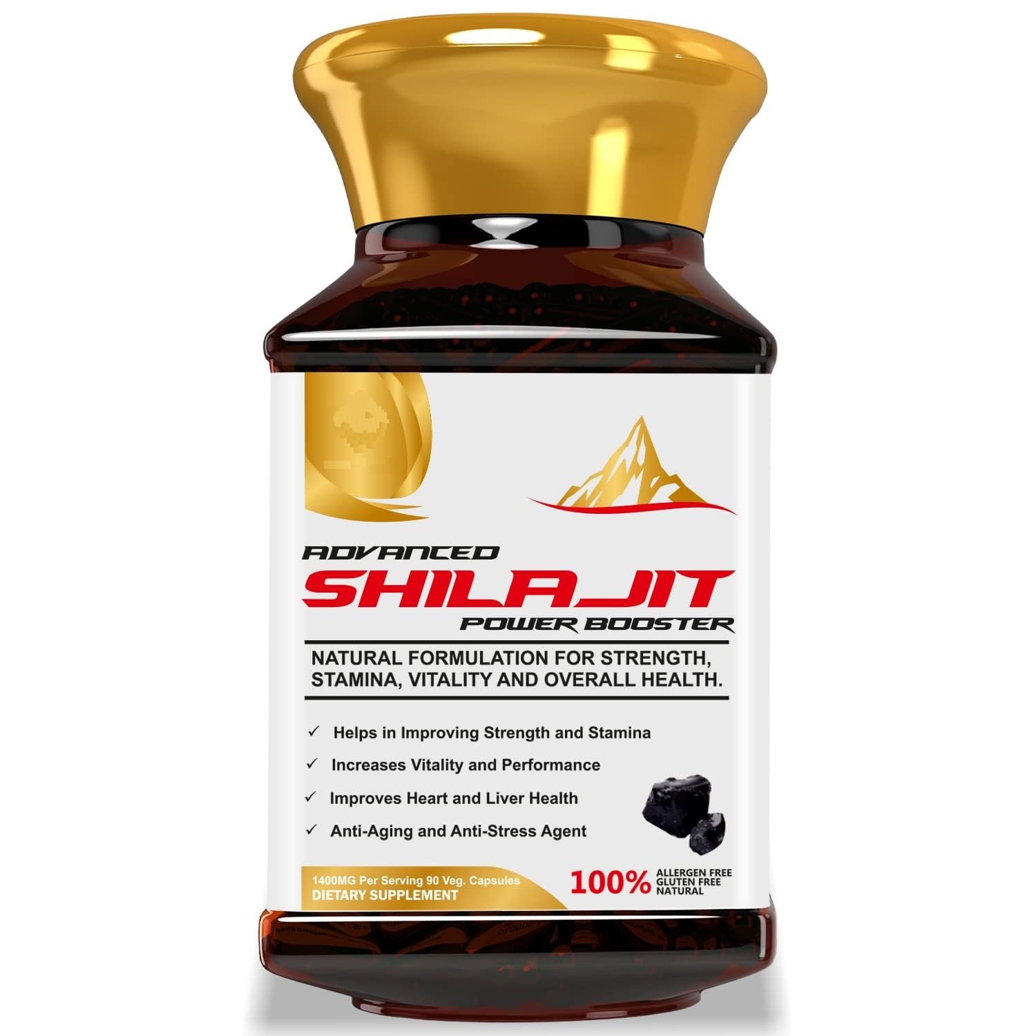 Shilajit Ayurvedic blended vitamin capsules