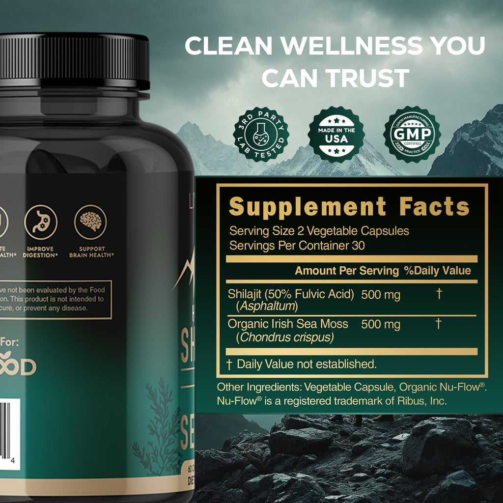 Shilajit capsules for daily health boost