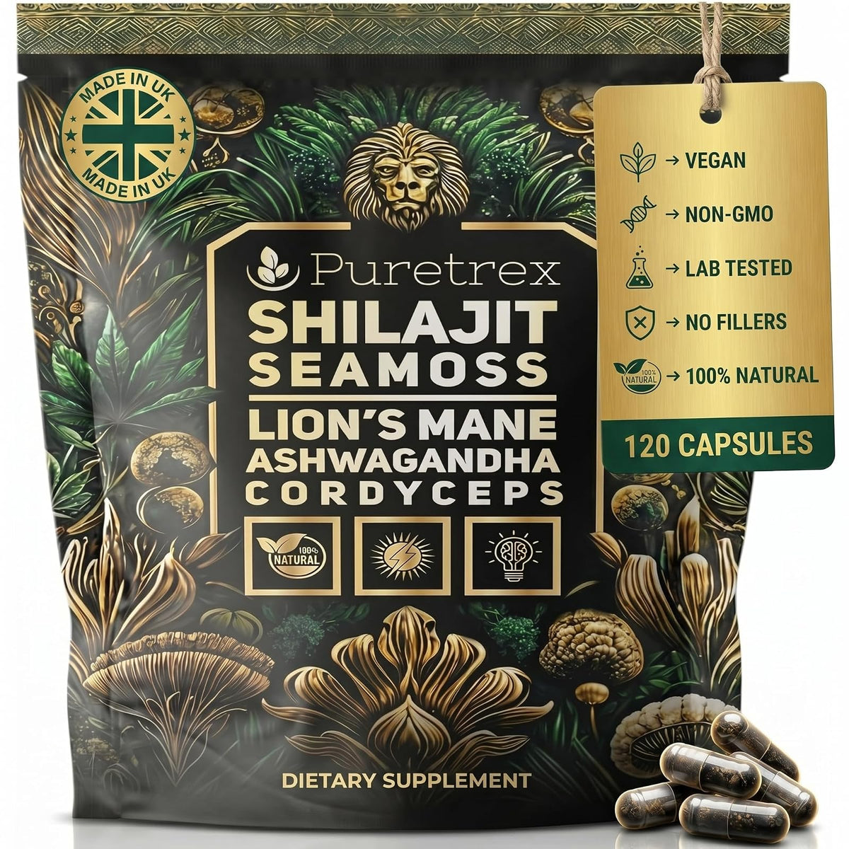Shilajit capsules for energy boost