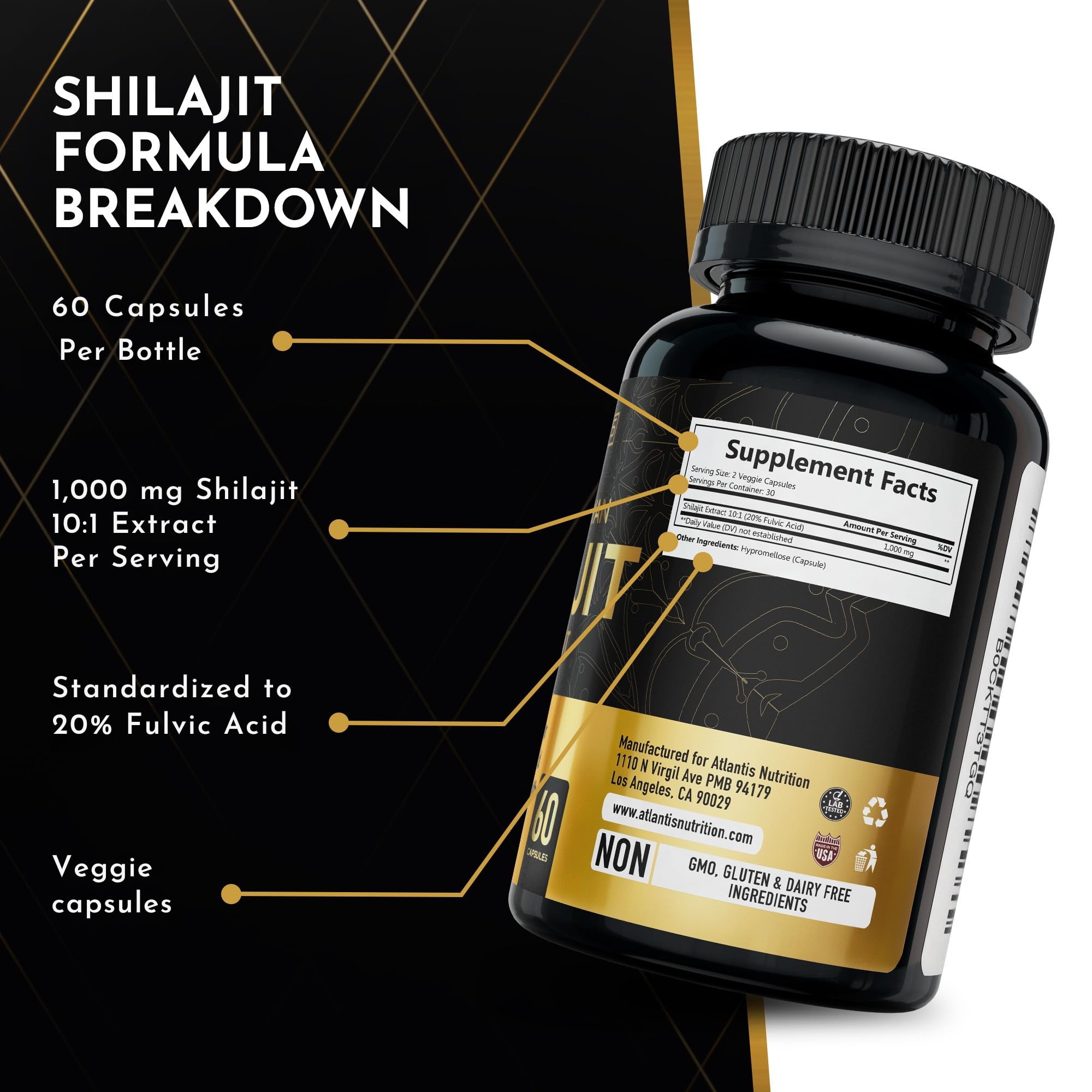 Shilajit capsules for improved health