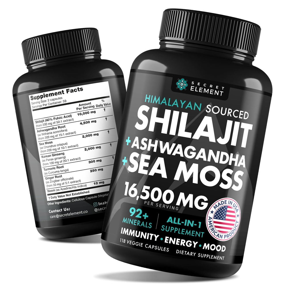 Shilajit capsules for natural energy