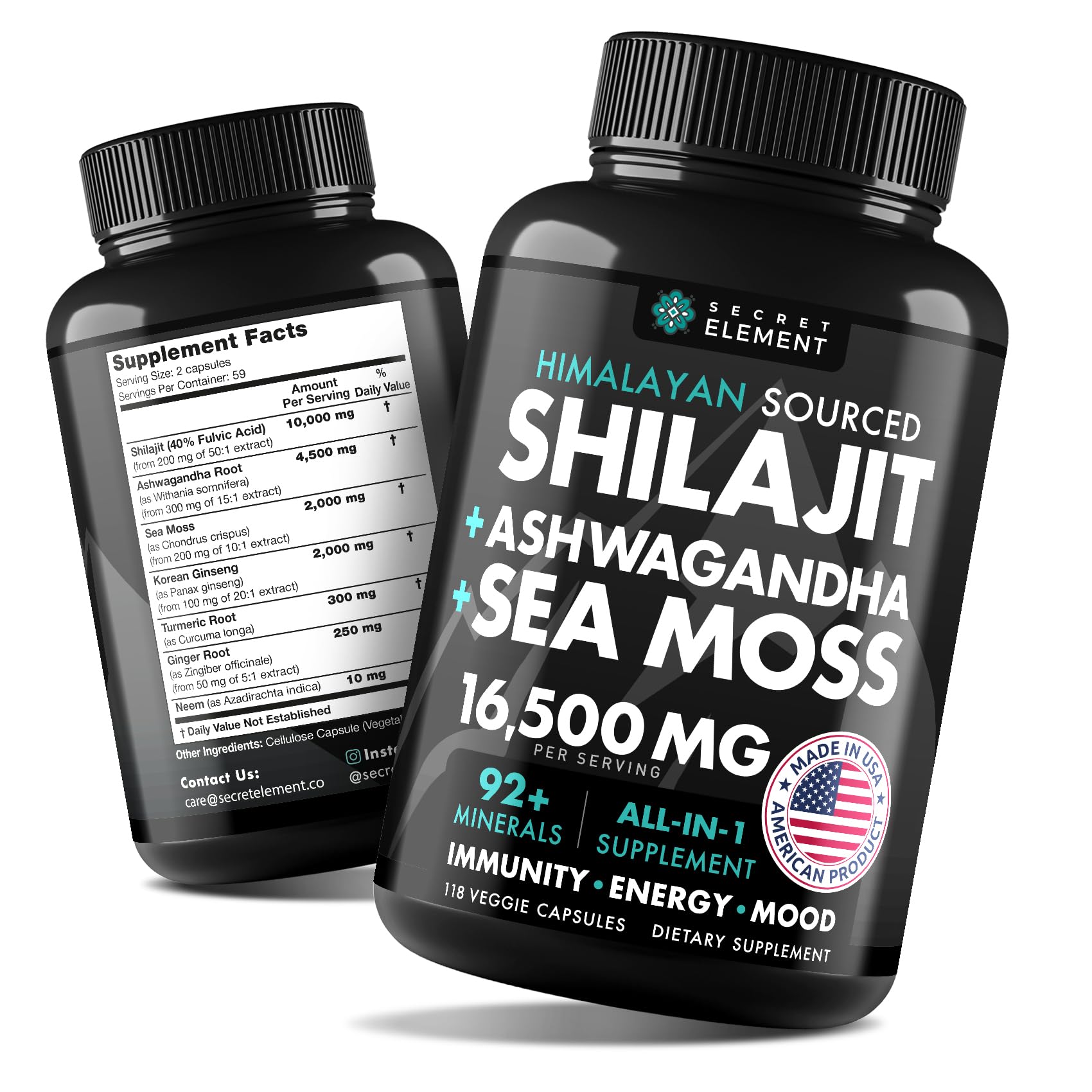 Shilajit capsules for natural energy