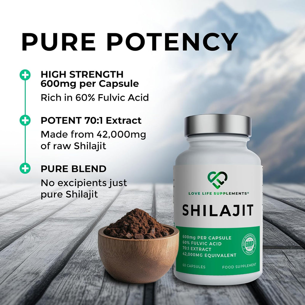 Shilajit capsules for wellness