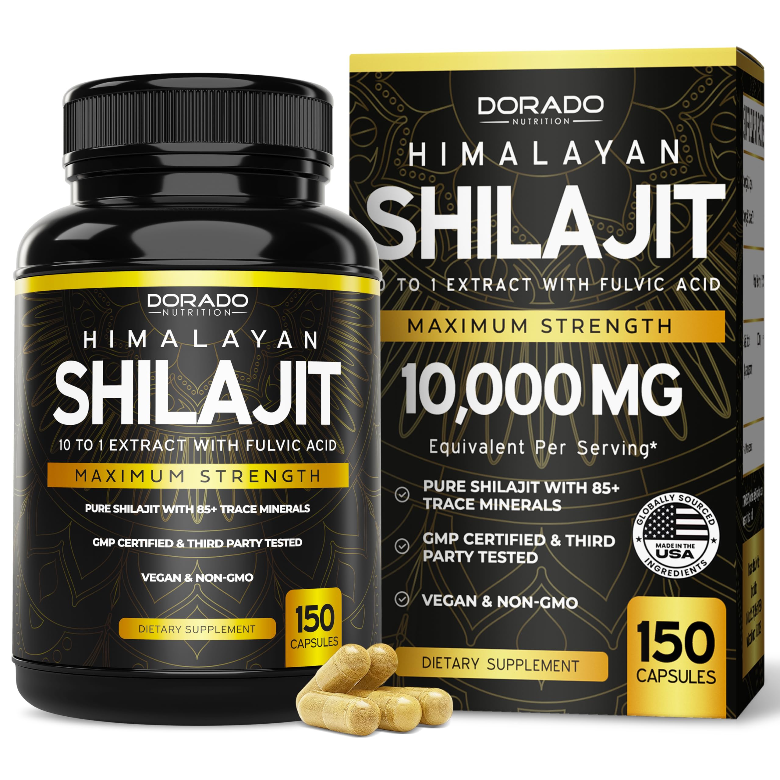 Shilajit capsules with trace minerals