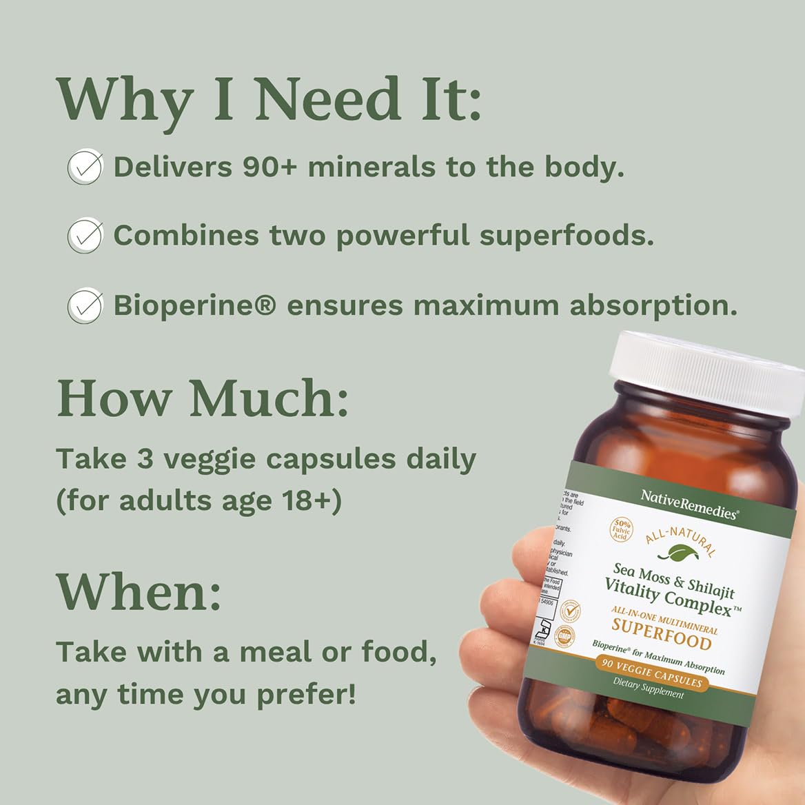 Shilajit complex for vitality