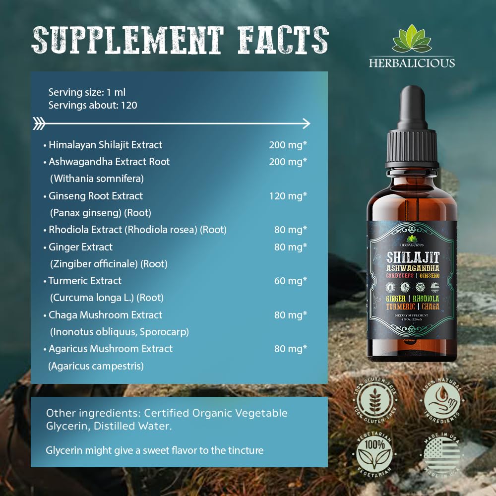Shilajit drops for enhanced focus