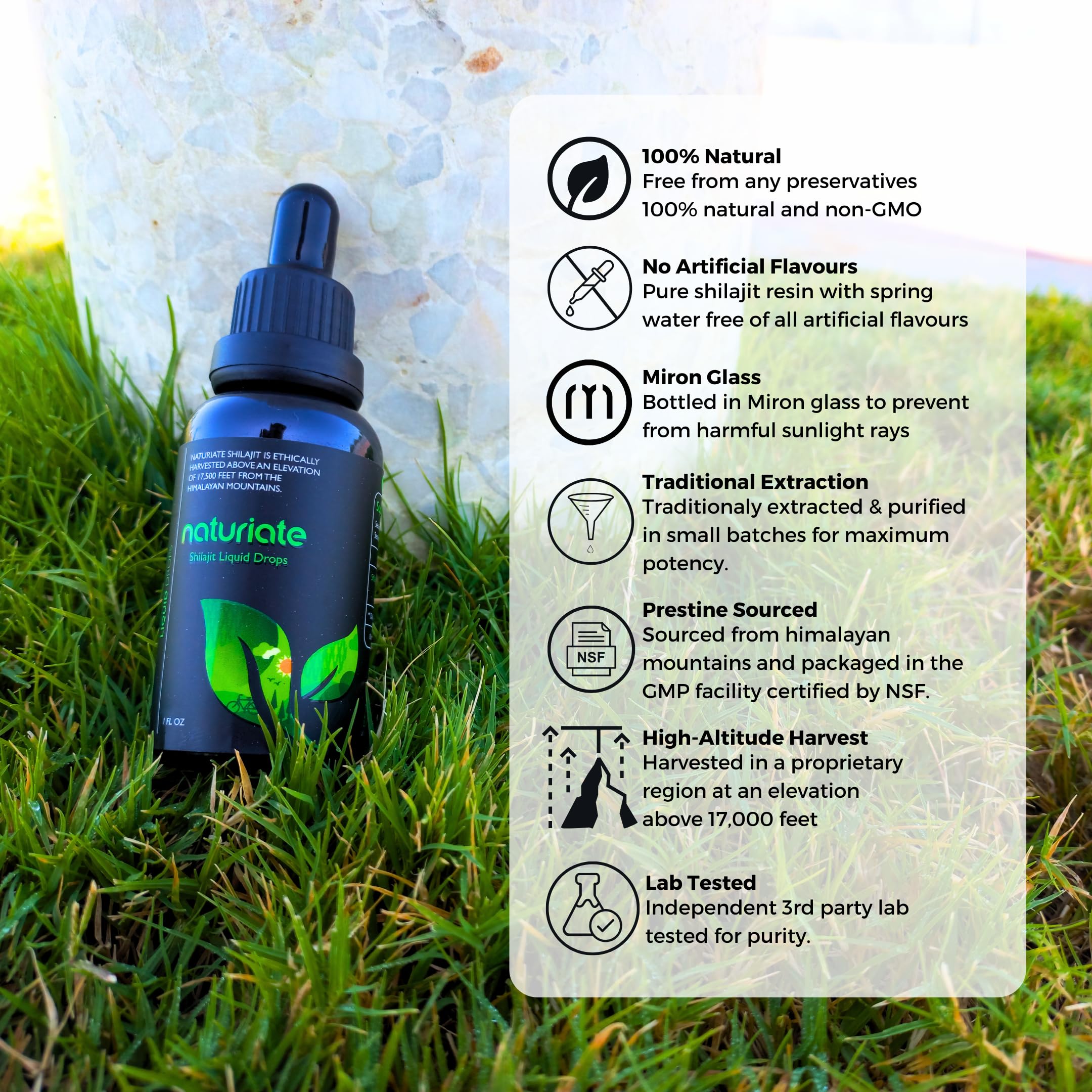 Shilajit drops for mineral balance