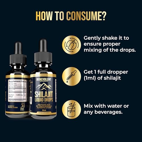 Shilajit drops for overall vitality