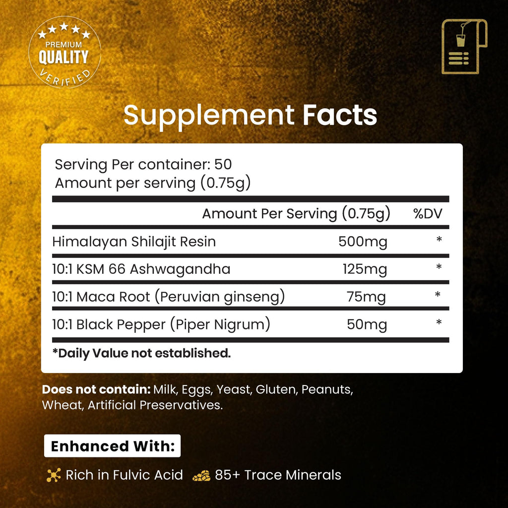 Shilajit gold for energy boost