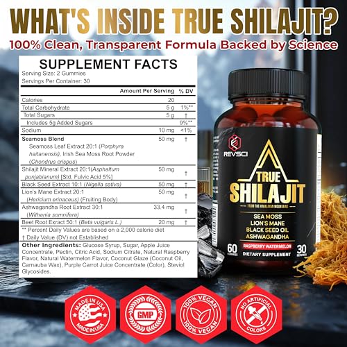 Shilajit gummies for daily vitality boost