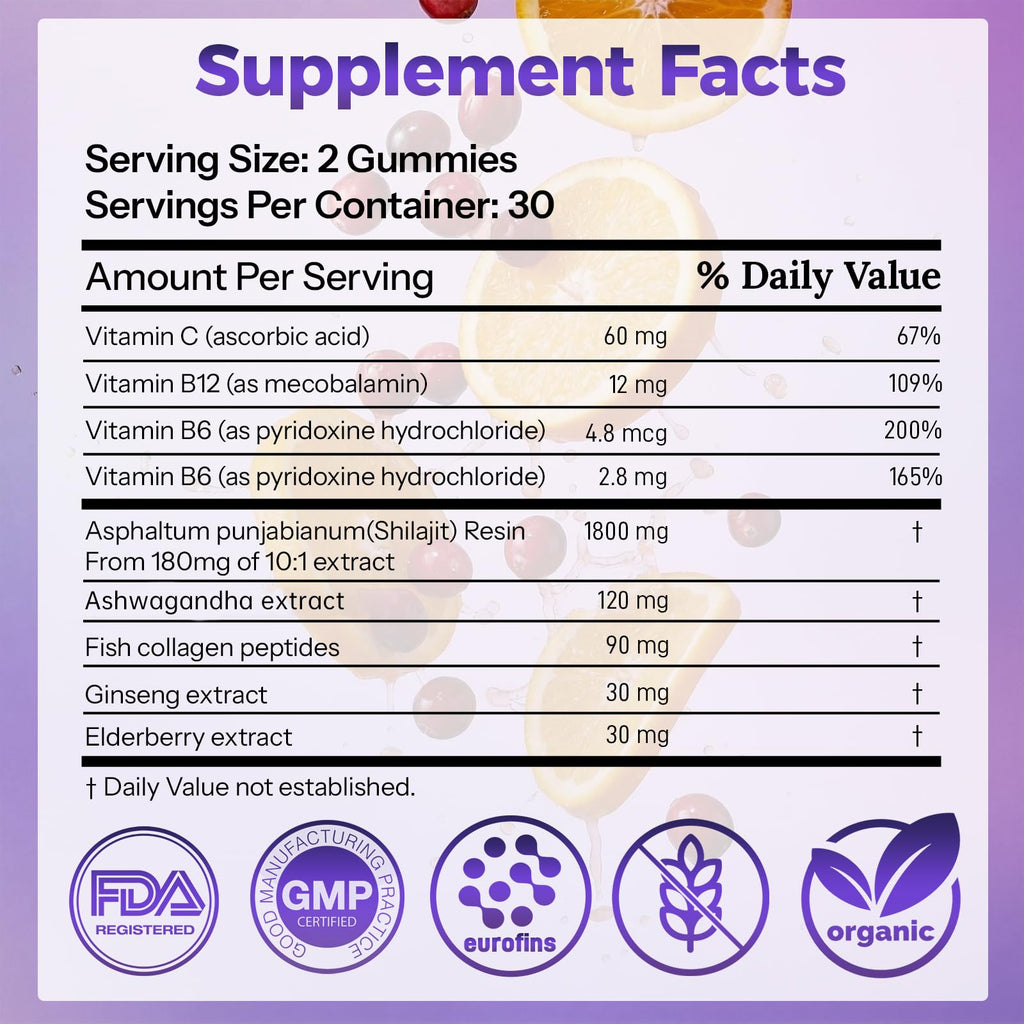 shilajit gummies for enhanced performance