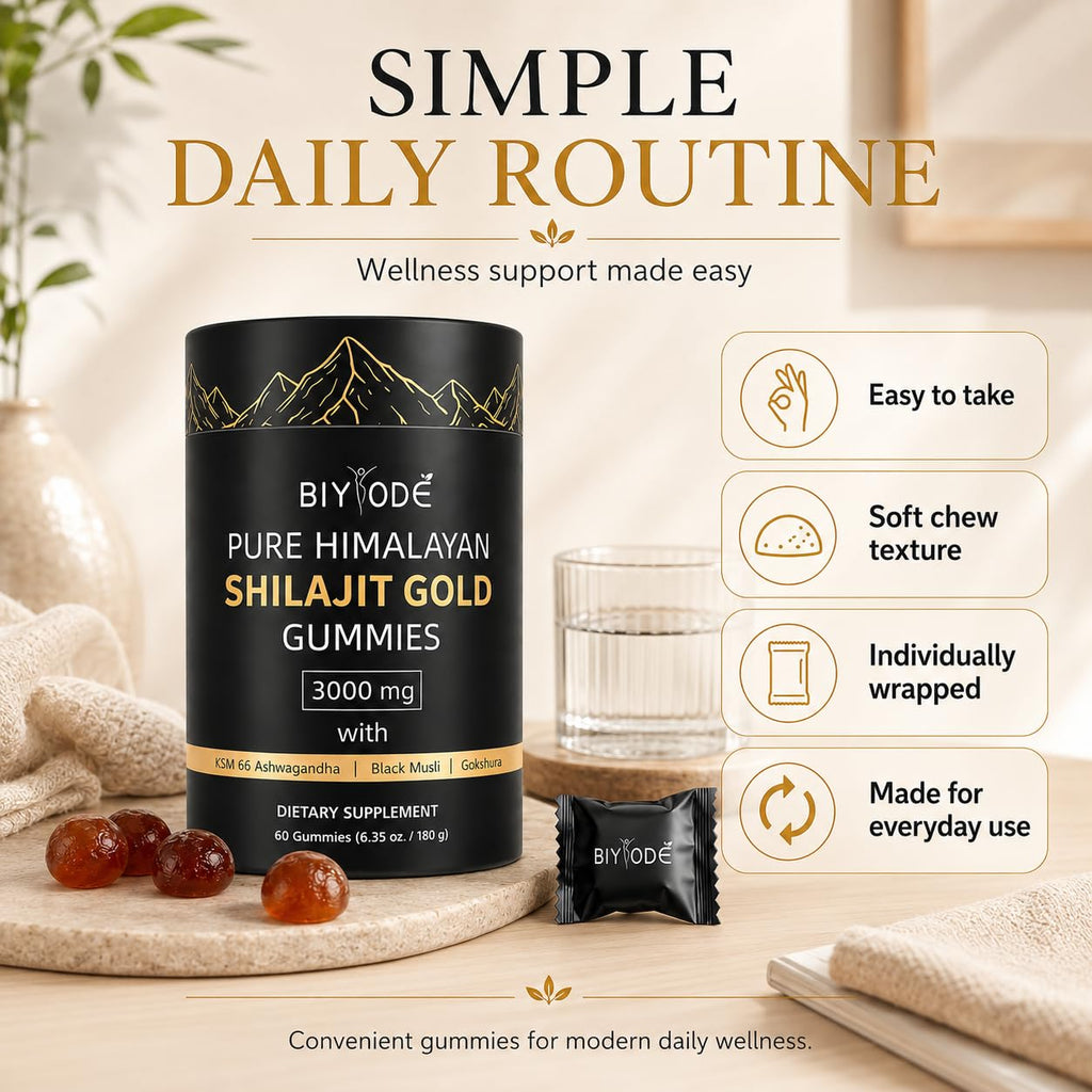 Shilajit gummies for enhanced performance
