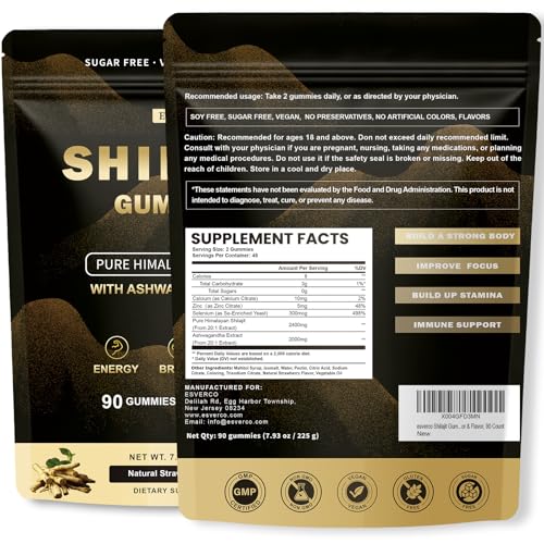 Shilajit gummies for overall health